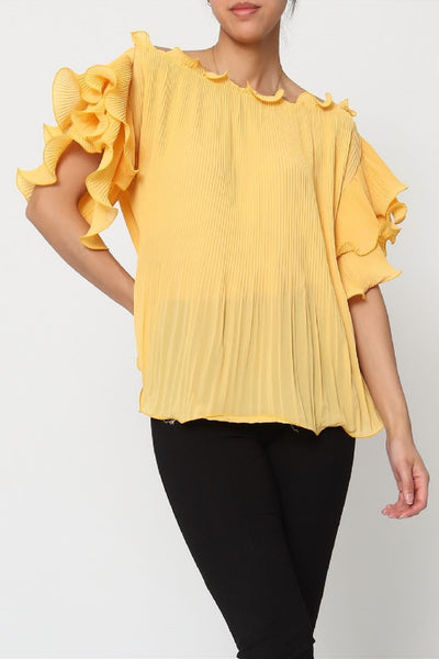RUFFLE DETAIL TOP – NN FASHION
