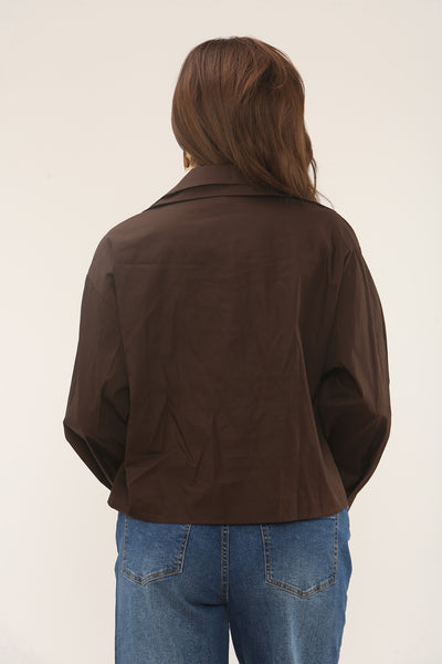 GOLD BROACH DOUBLE COLLAR SHIRT – NN FASHION